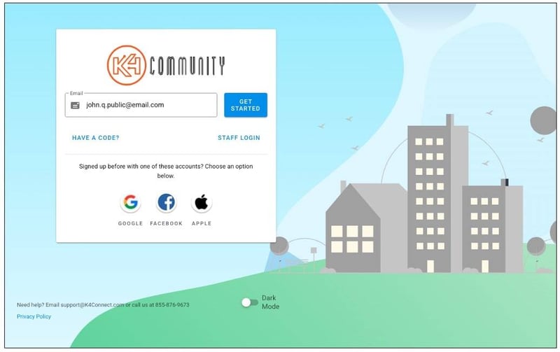 How to login to K4Community Plus